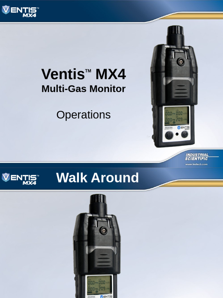 Ventis MX4 Multi-Gas Monitor Guide | PDF | Atmosphere Of Earth | Gases
