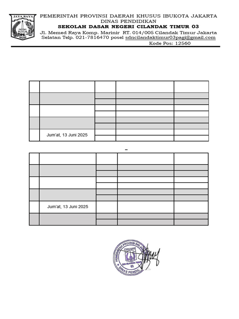Jadwal Sas 2025 | PDF