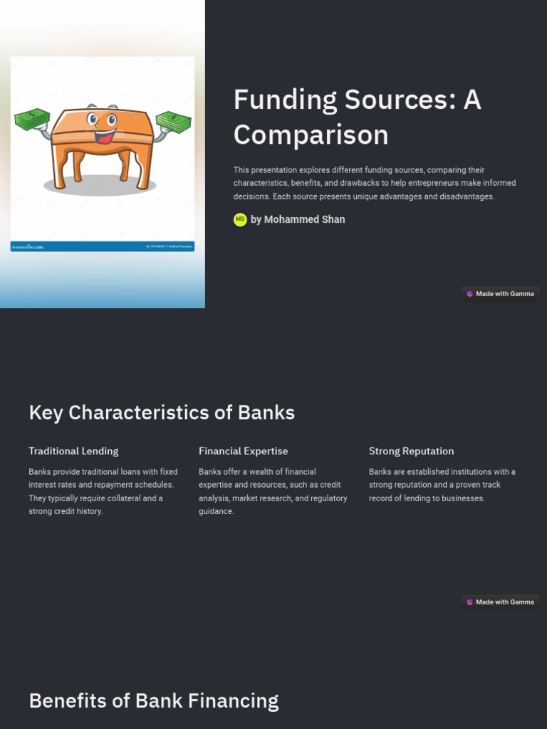 Comparing Startup Funding Sources | PDF | Angel Investor | Startup Company