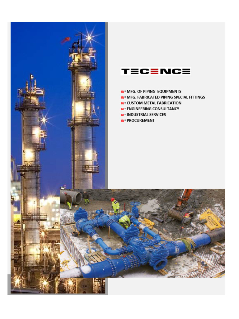 1-Tecence Engineering Brochure. | PDF | Pipe (Fluid Conveyance) | Valve