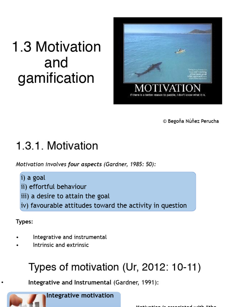 UNIT 1 (2022-2023) - Section 1.3. | PDF | Motivational | Motivation
