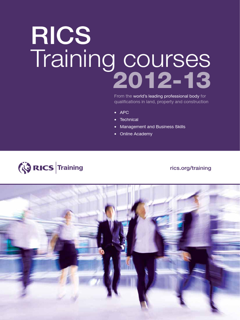 RICS Training Courses 2012-13 - RICS - Royal Institution of (PDFDrive) | PDF | Real Estate ...
