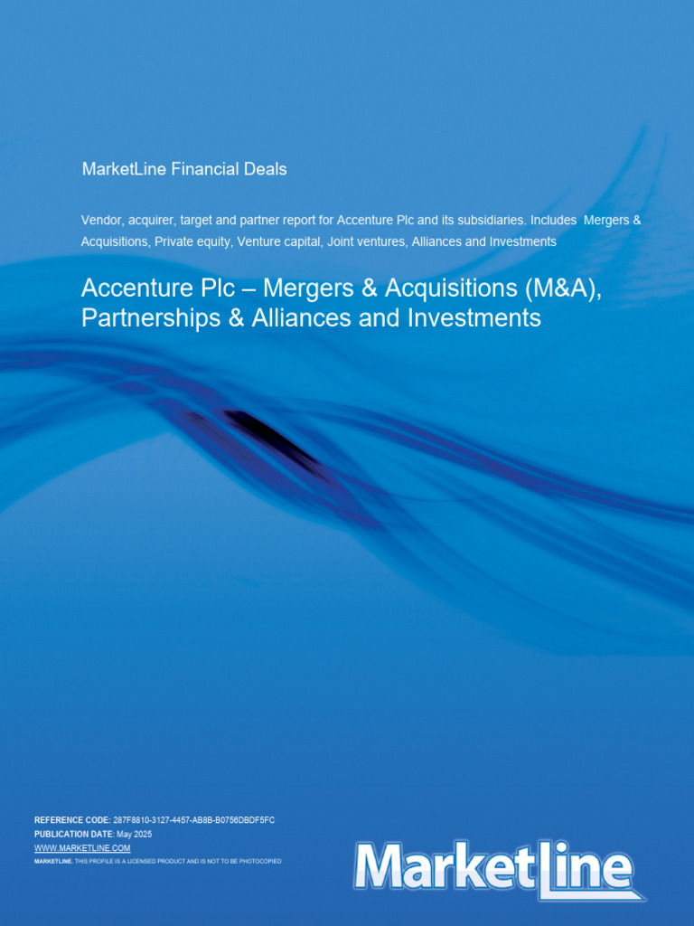 Accenture | PDF | Mergers And Acquisitions | Private Equity