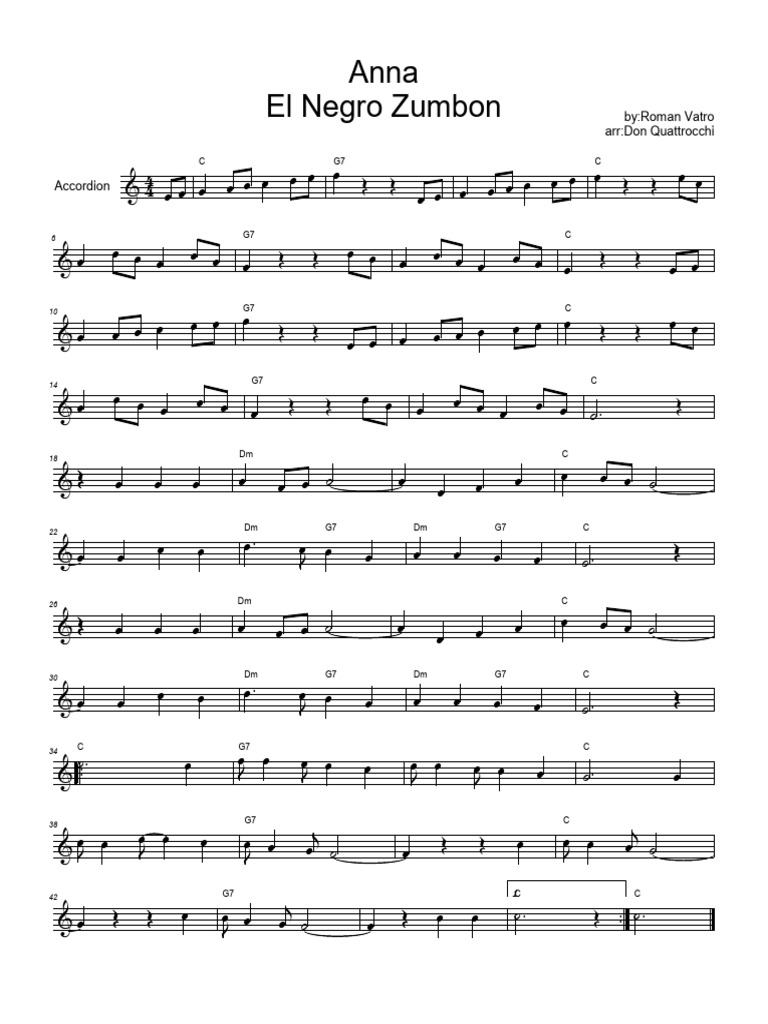 Anna (El Negro Zumbon) | PDF