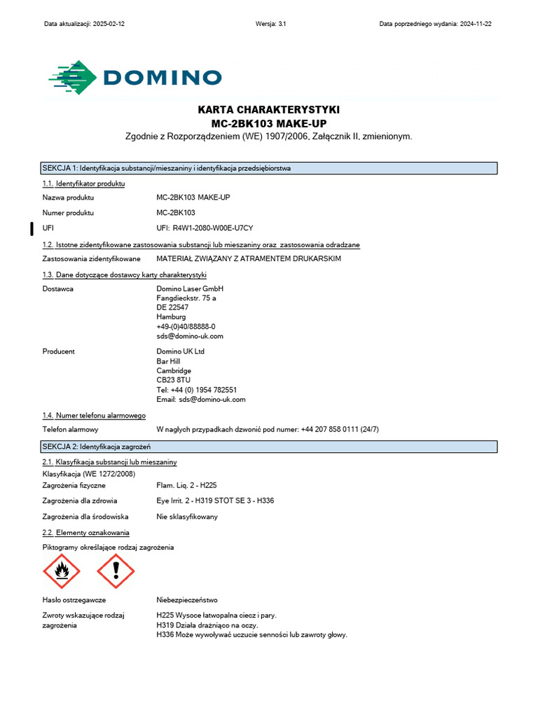 SDS MC-2BK103-Poland V3.1 | PDF