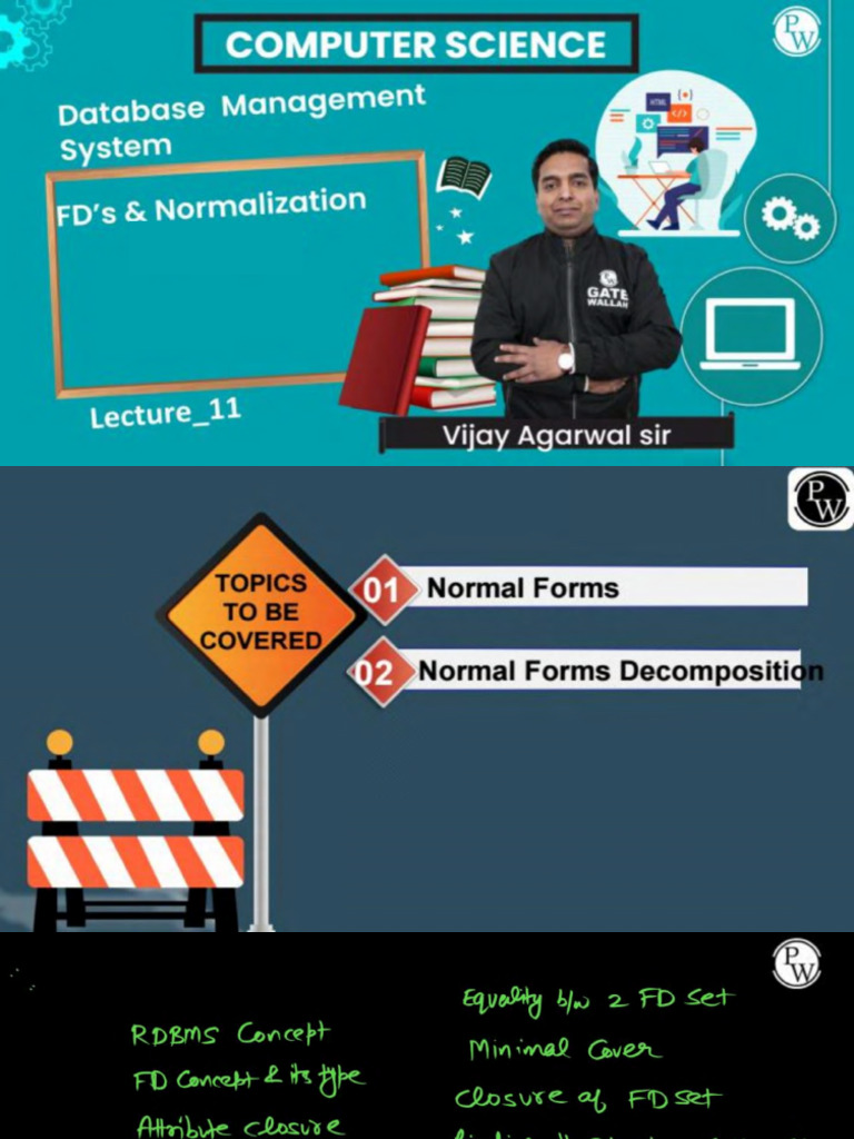 FD's & Normalization 11 _ Class Notes | PDF