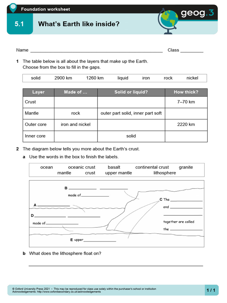5.1 Foundation Worksheet Completed | PDF