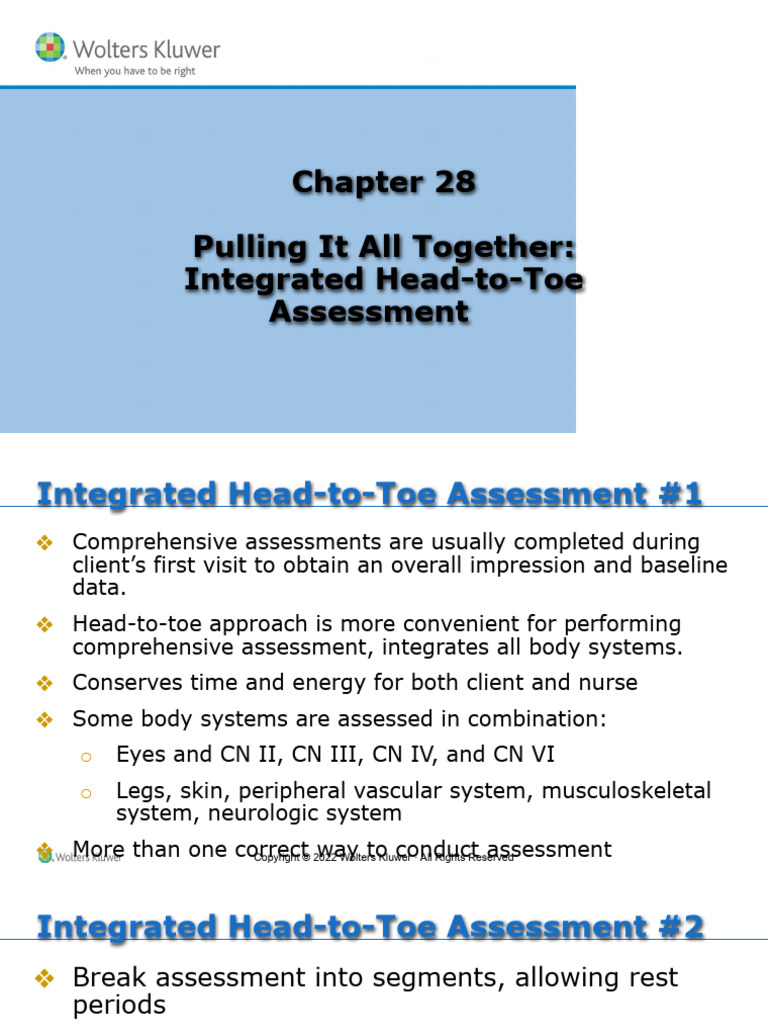 Chapter 28- Pulling It All Together- Integrated Head-To-Toe Assessment ...