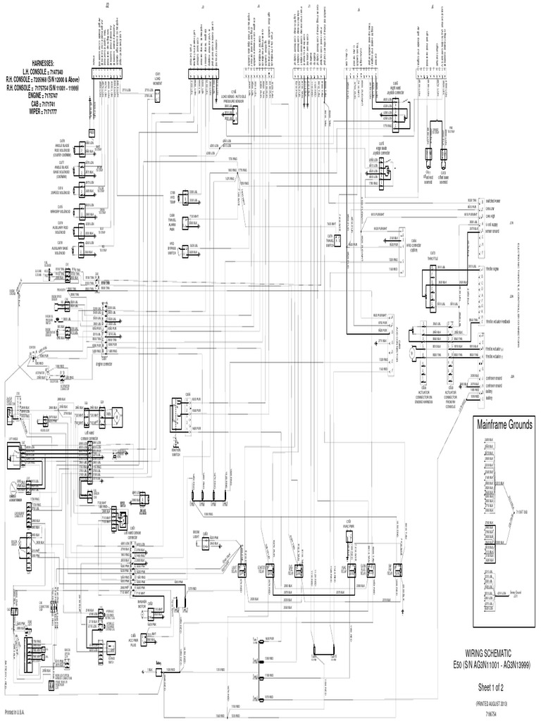E50 Elec MF Na 7174053 | PDF | Relay | Switch