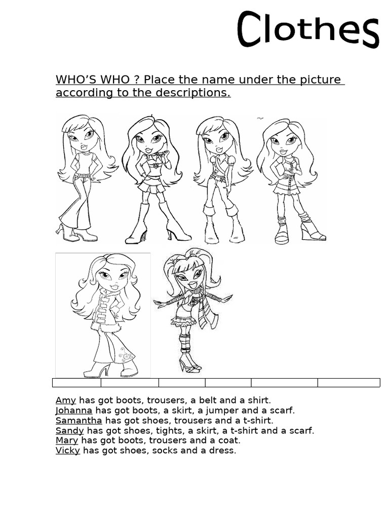 Clothes Vocabulary Worksheets | PDF | Sweater | Clothing