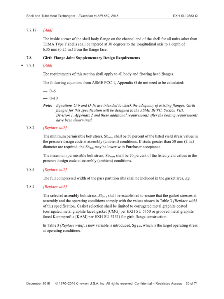 Chevron Spec | PDF