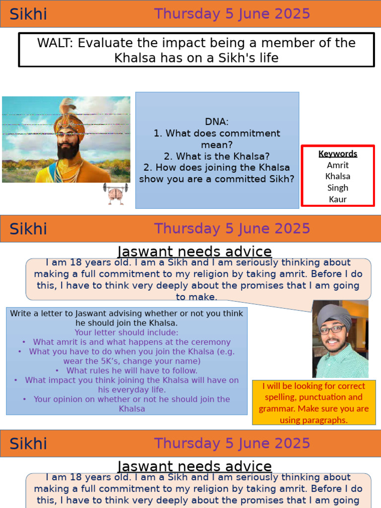 Lesson 5 - Khalsa Evaluation | PDF | Bhakti Movement | Punjab