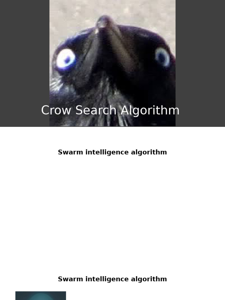 Crow Search Algorithm | PDF