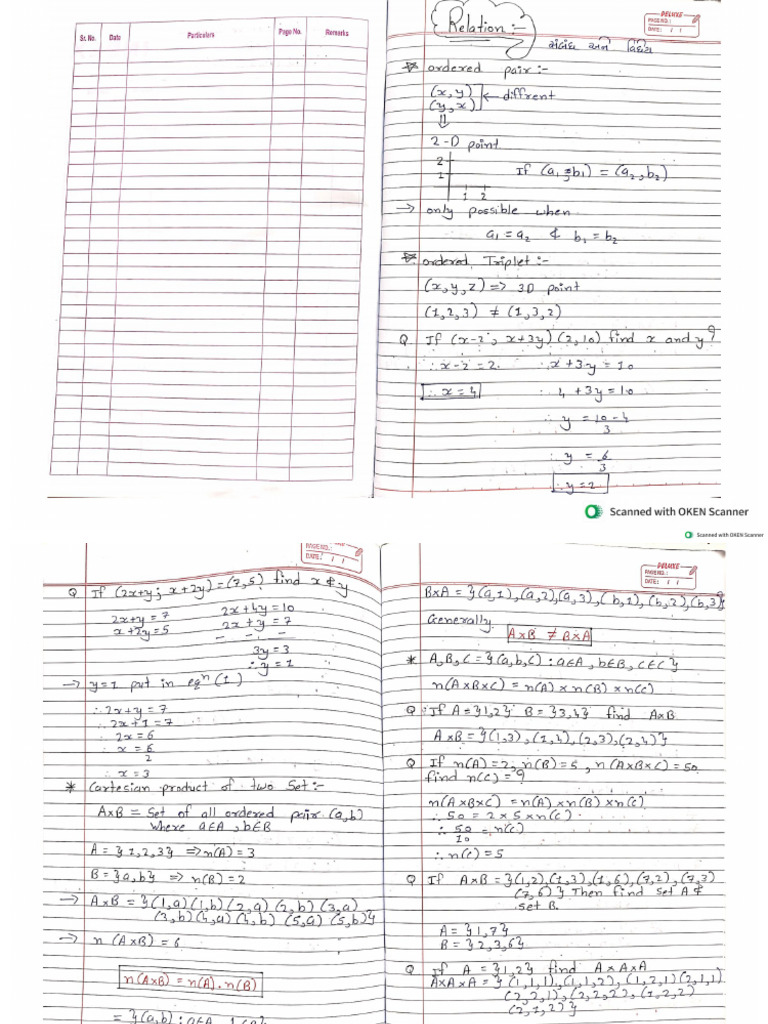 Relation Functions | PDF