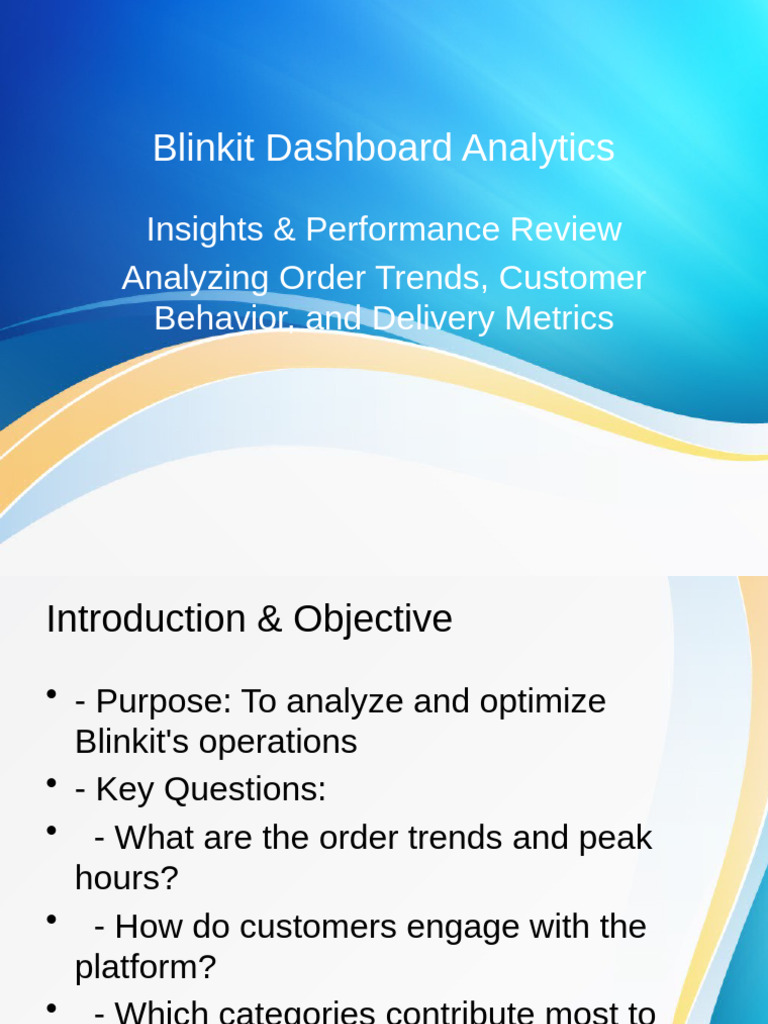 Blinkit Dashboard Performance Insights | PDF | Analytics | Data