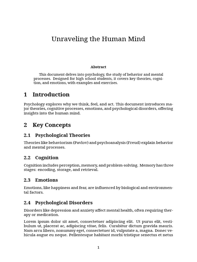 Understanding the Human Mind | PDF | Mind | Neuroscience