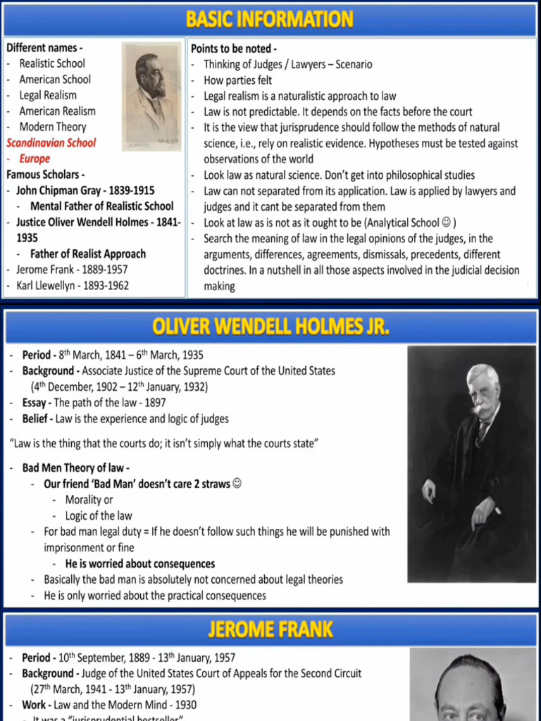 Realist School of Jurisprudence | PDF