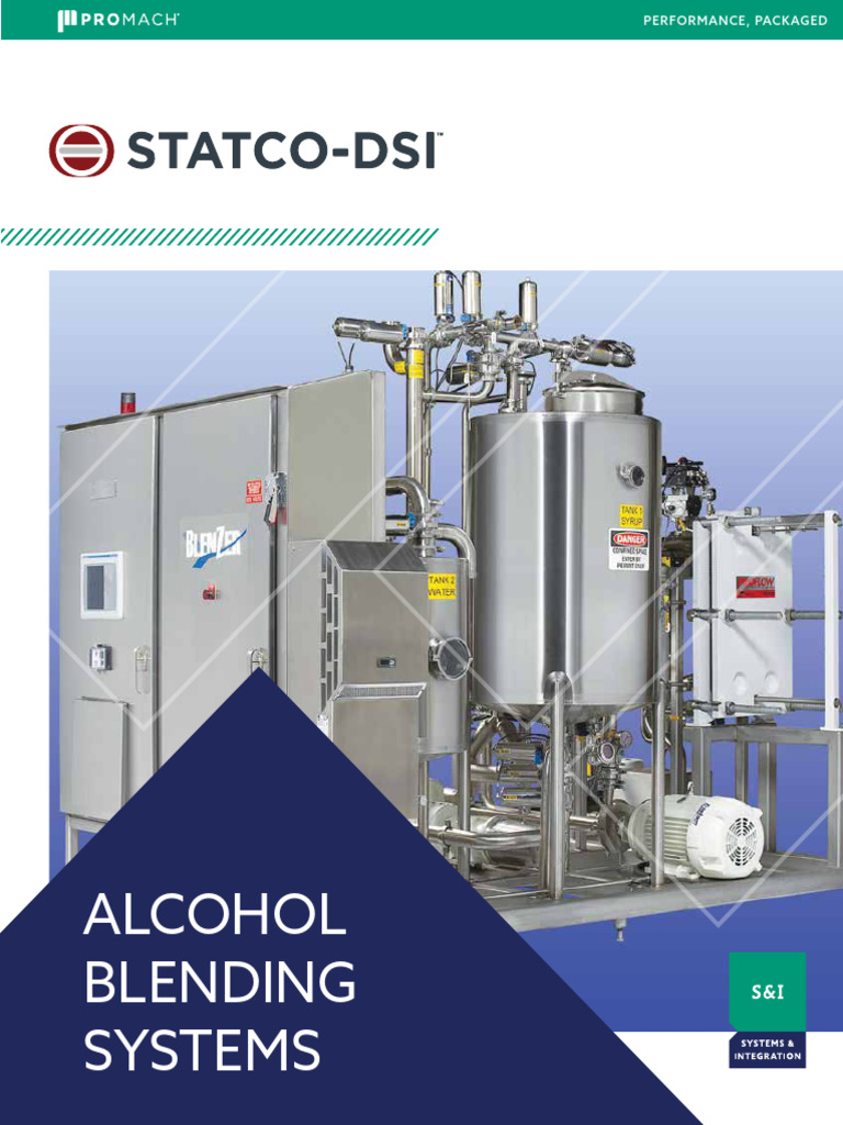 Statco DSI Alcohol Blending Brochure | PDF | Drink | Alcoholic Beverages