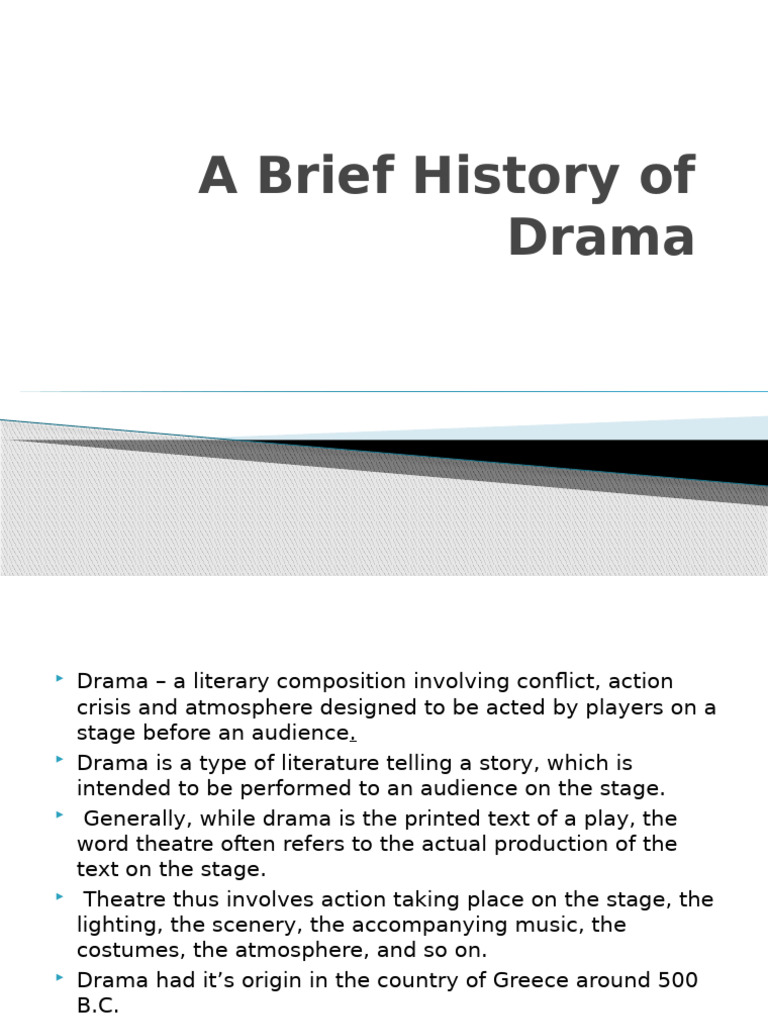 A Brief History of Drama Revised | PDF | Tragedy | William Shakespeare