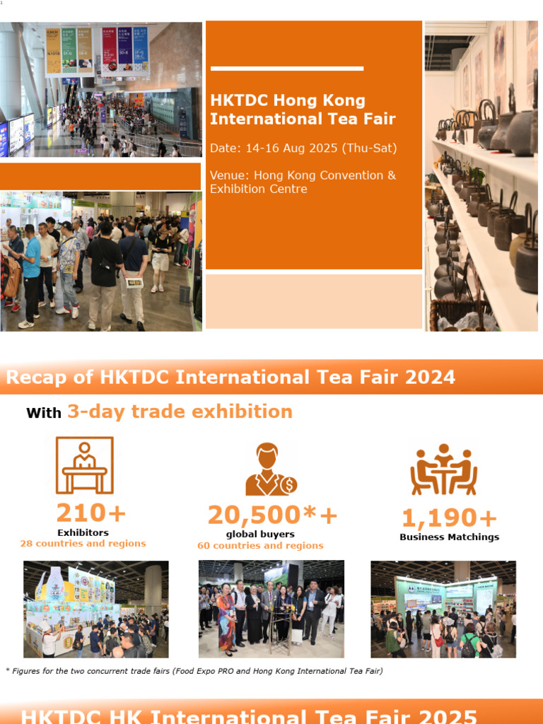 HKTDC Hong Kong Tea Fair 2025 Overview | PDF