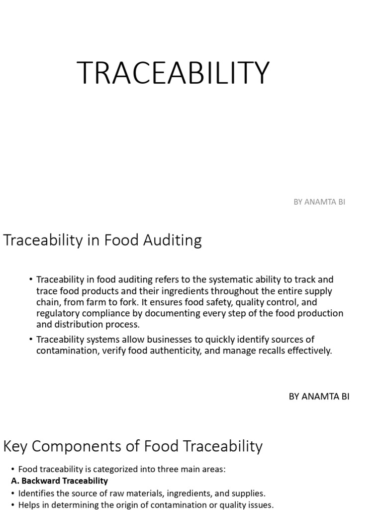 Importance of Traceability | PDF | Food Safety | Foodborne Illness