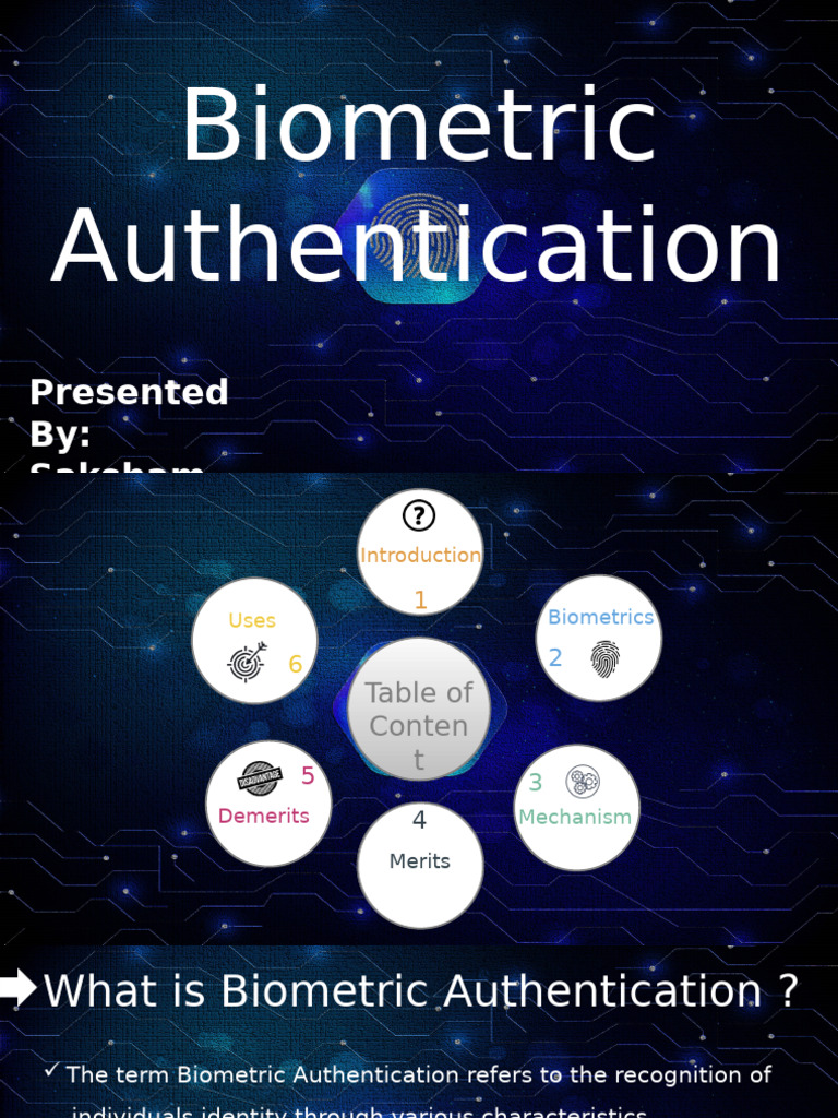 Biometric Authentication | PDF