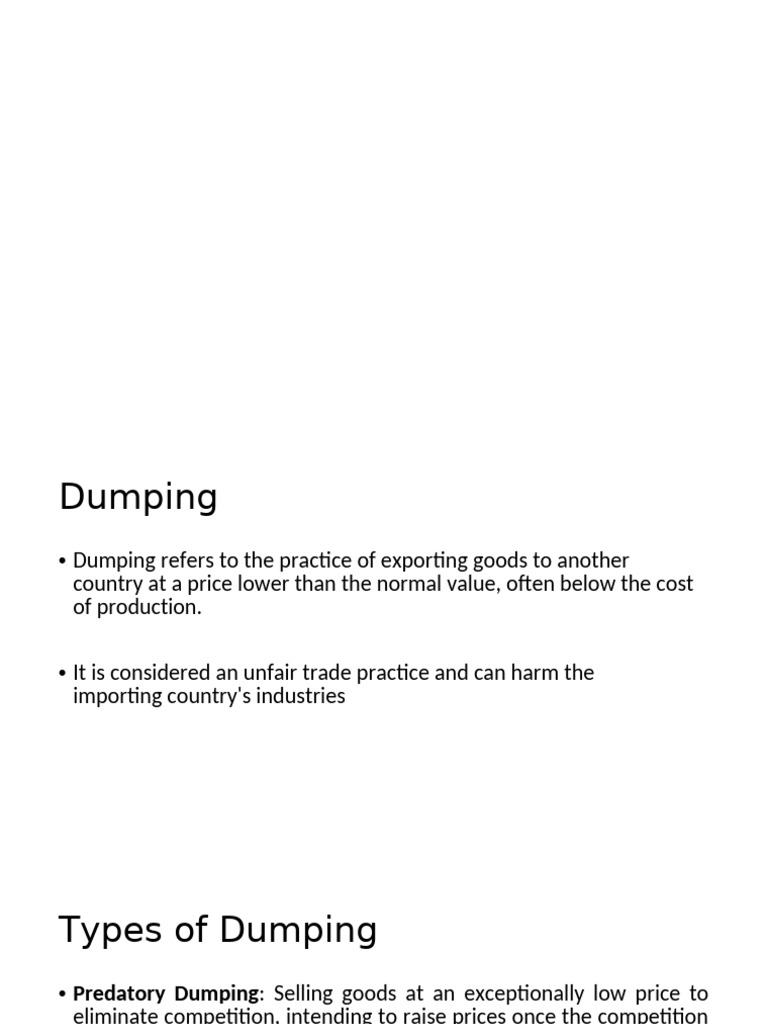 Remedial Class International Economics | PDF | Dumping (Pricing Policy) | Fiscal Multiplier