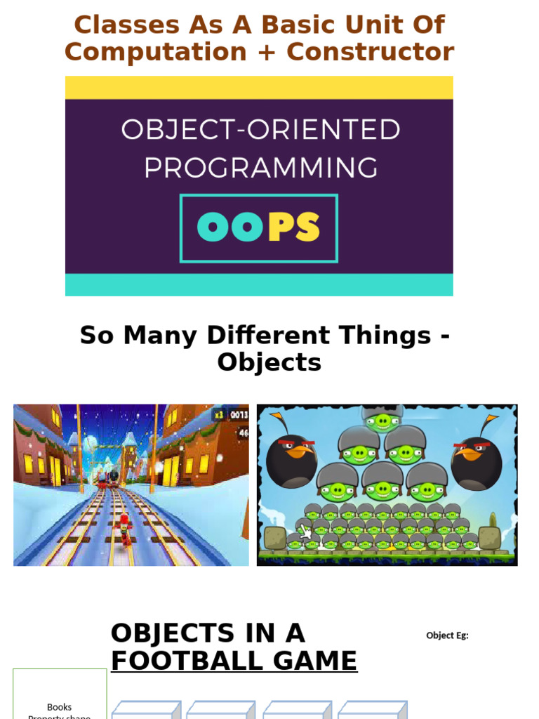 OOP-Class As A Basic Unit of Computation | PDF | Class (Computer ...