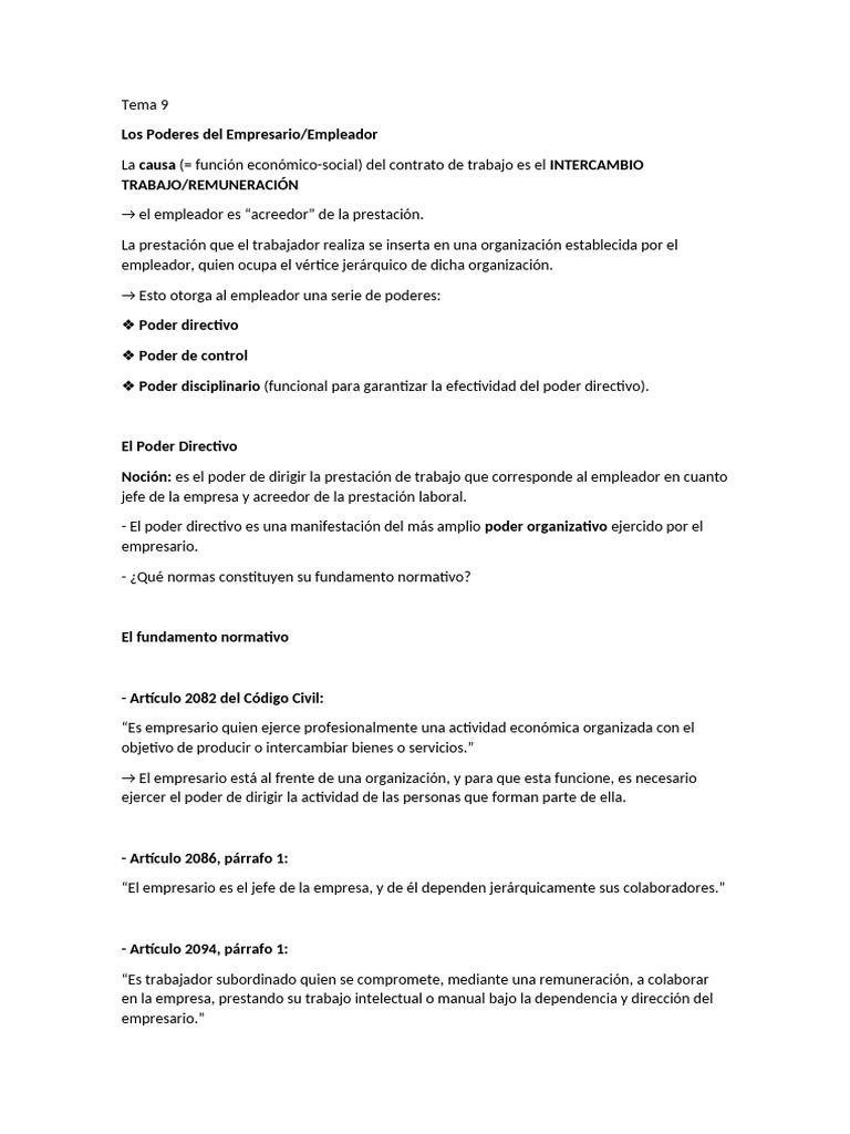 Tema 9 DDL | PDF | Derecho laboral | Internet