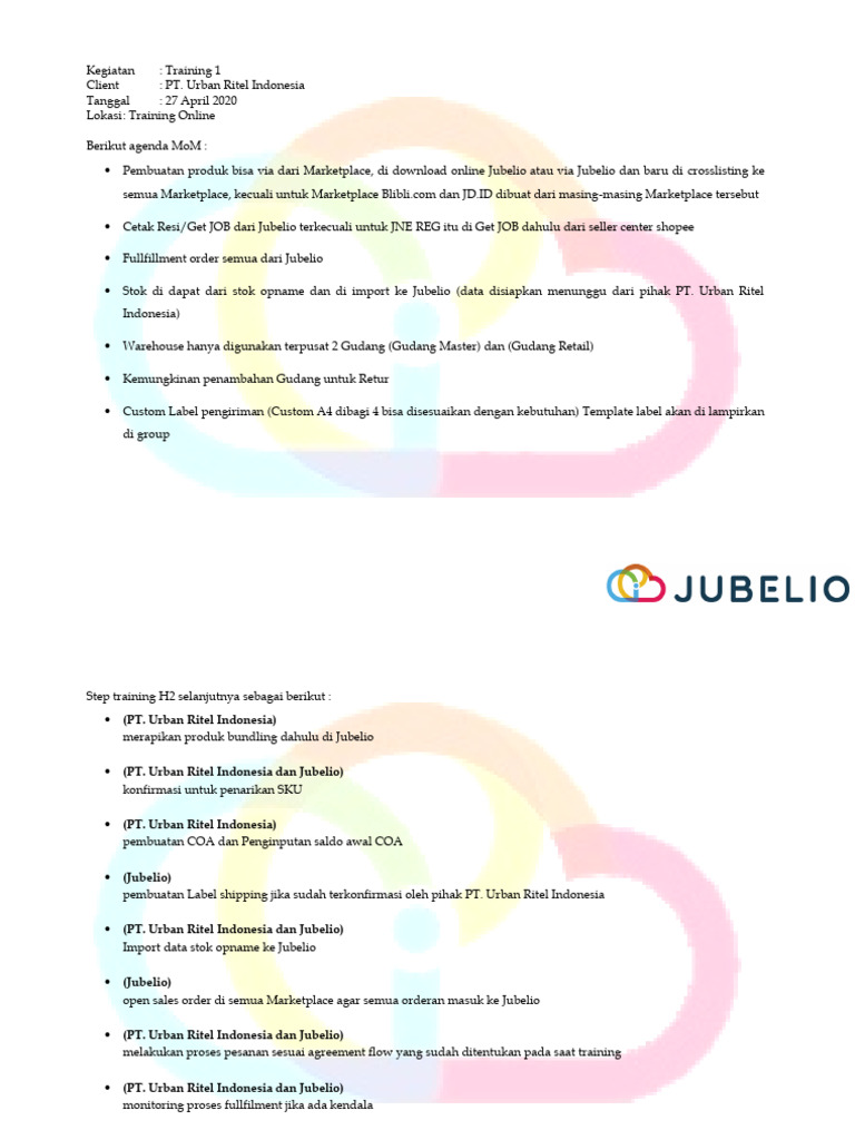 MoM Training | PDF