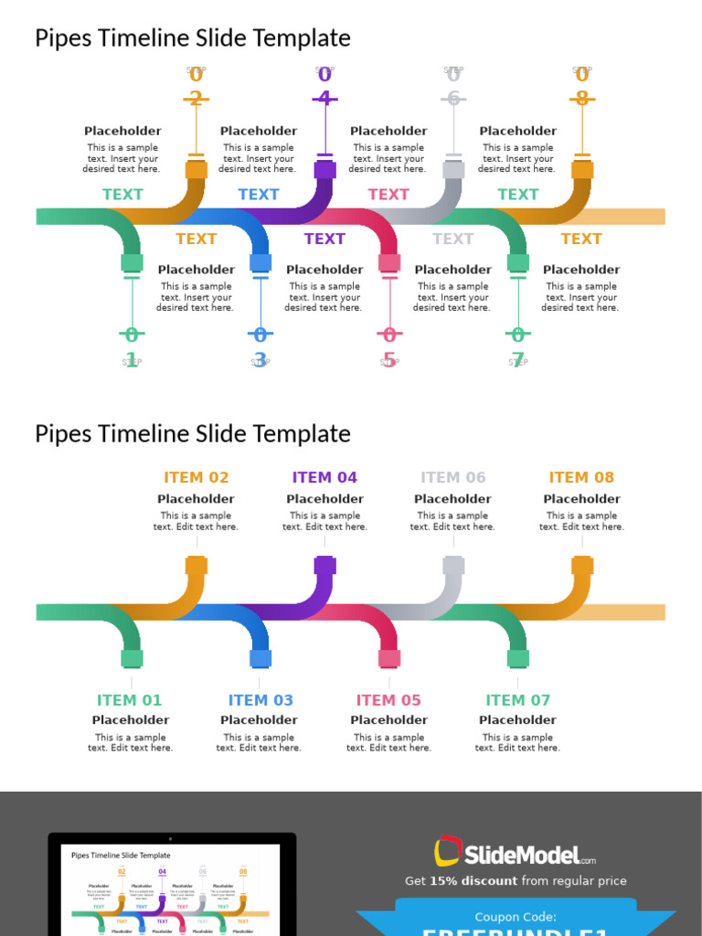 FF0541 01 Pipes Timeline Slide Template 16x9 1 | PDF