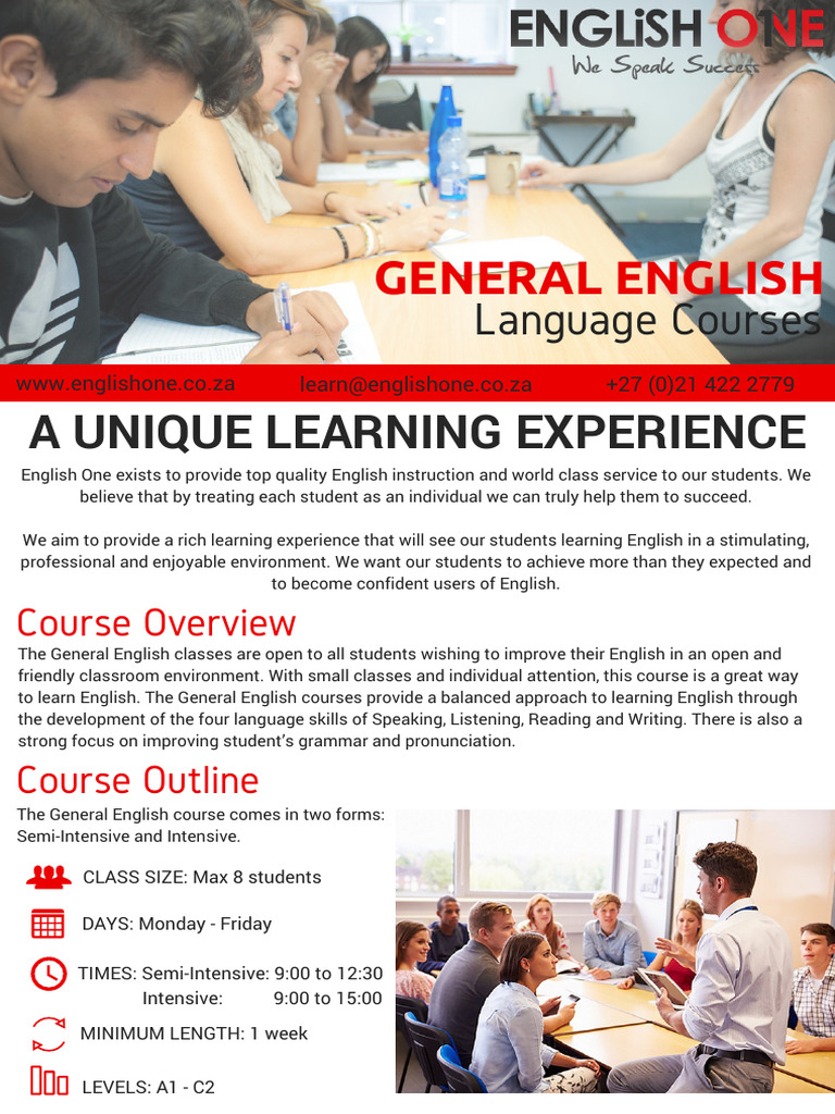 General English Courses | PDF | Learning | English Language