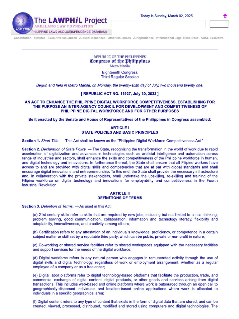 Philippine Digital Workforce | PDF