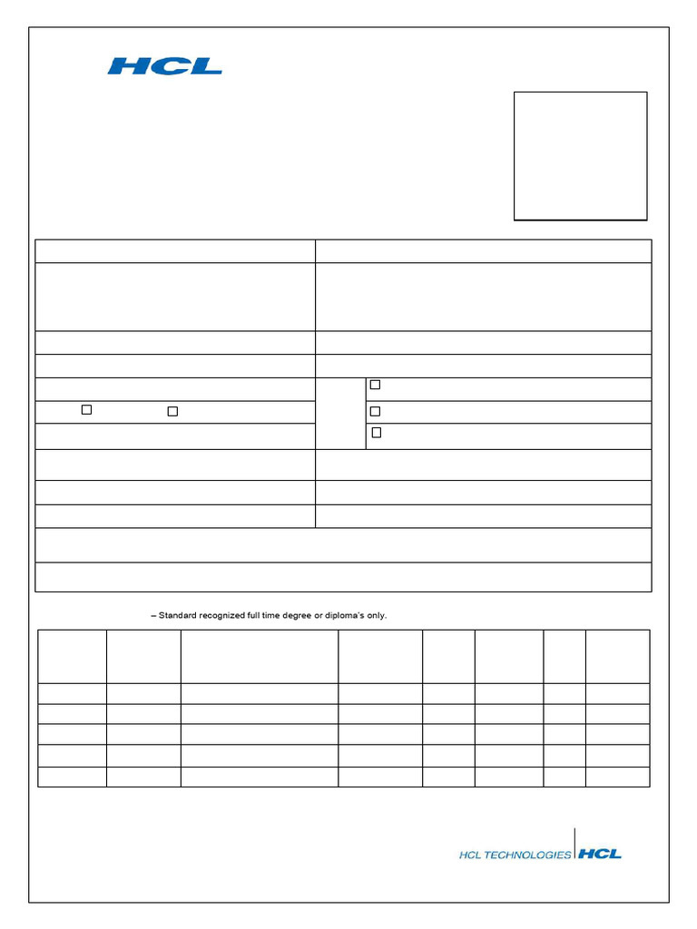 IRF Form for Job Applications | PDF