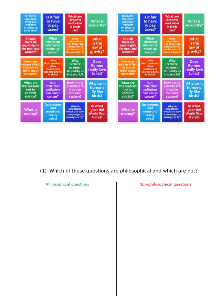 SK 4ESO Filo Philosophy Questions1 | PDF