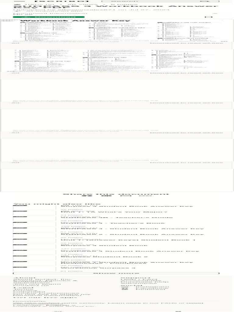 Surpass 3 Workbook Answer Key PDF PDF | PDF | Scribd | Books