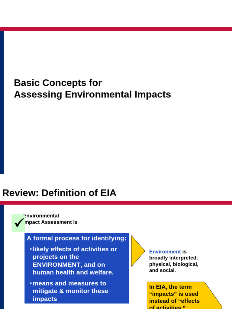 Eia Basic Concepts Baseline | PDF | Environmental Impact Assessment ...