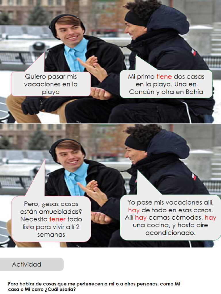 6presentación Diferencias Verbo Haber y Tener, Vocabulario de ...