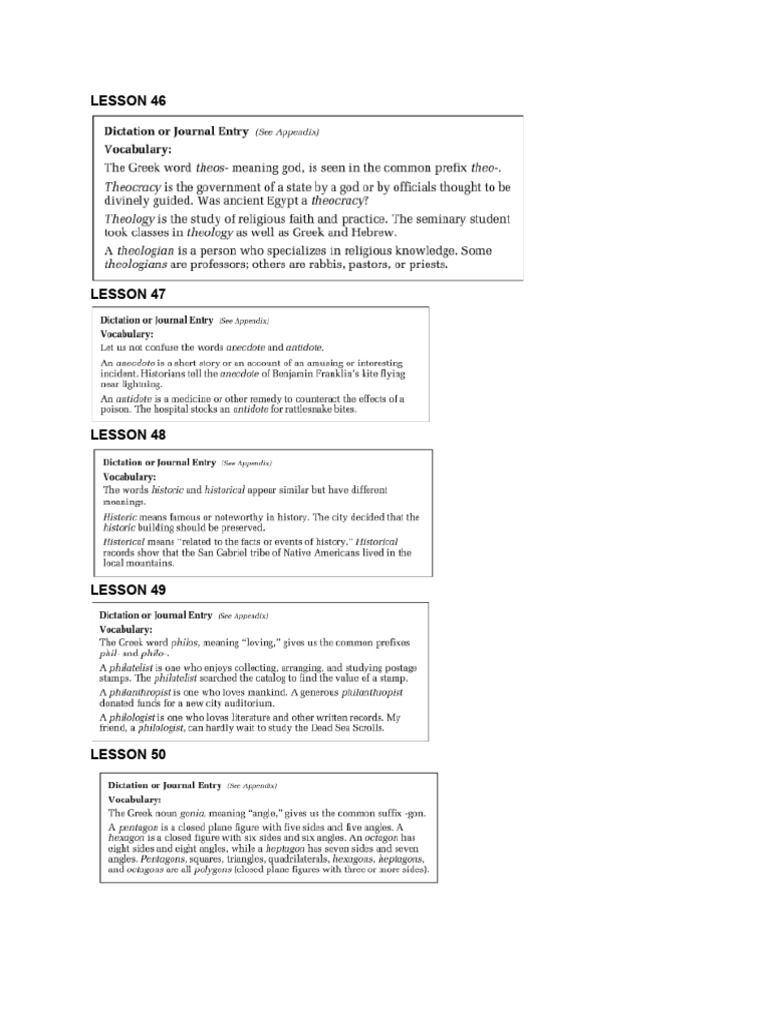 7th Grade Grammer - Vocab Quiz | PDF