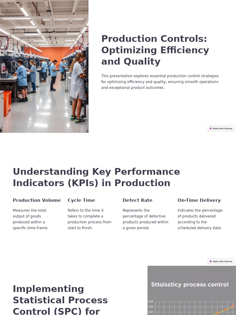 Production Controls Optimizing Efficiency and Quality | PDF ...