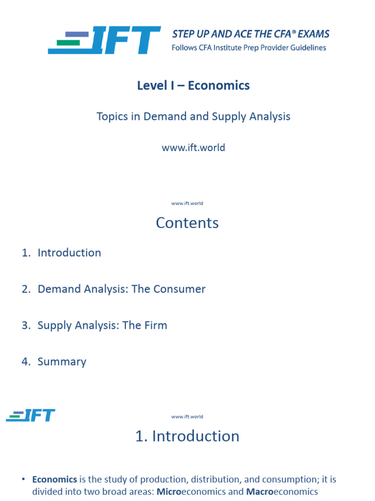 R14 Topics in Demand and Supply Analysis Slides | PDF | Demand ...