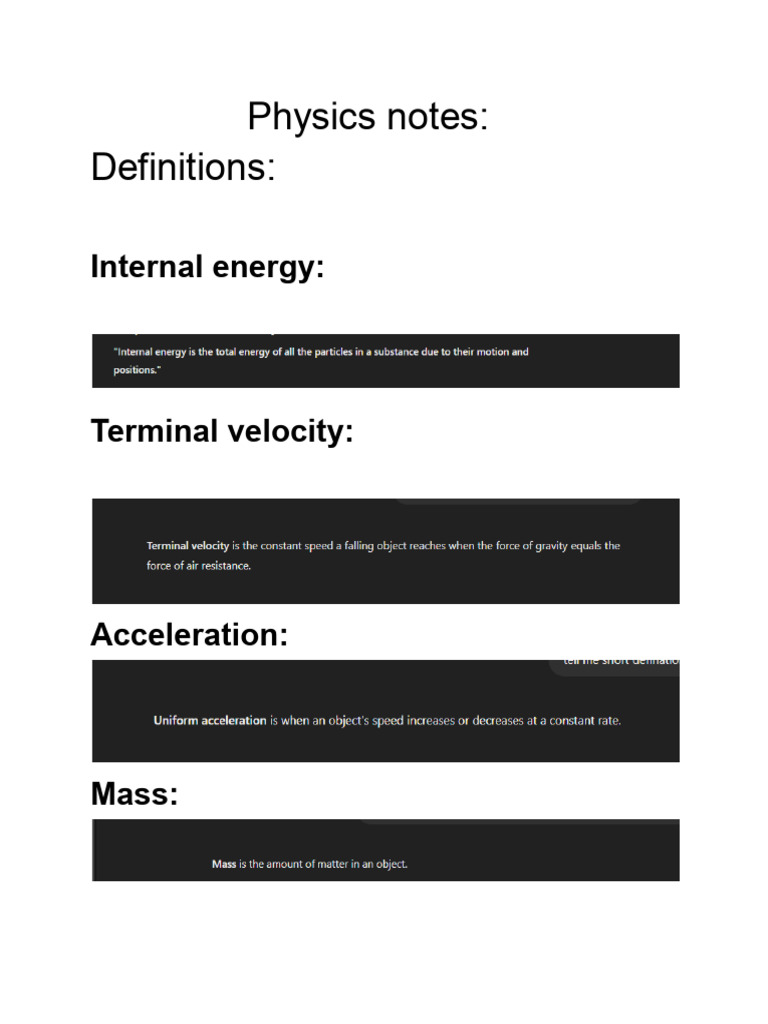 Physics Notes Pdf