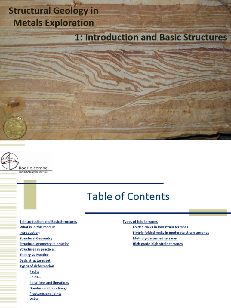 RJH Training Module 01-Intro and Basic Structures | PDF | Structural Geology | Geology