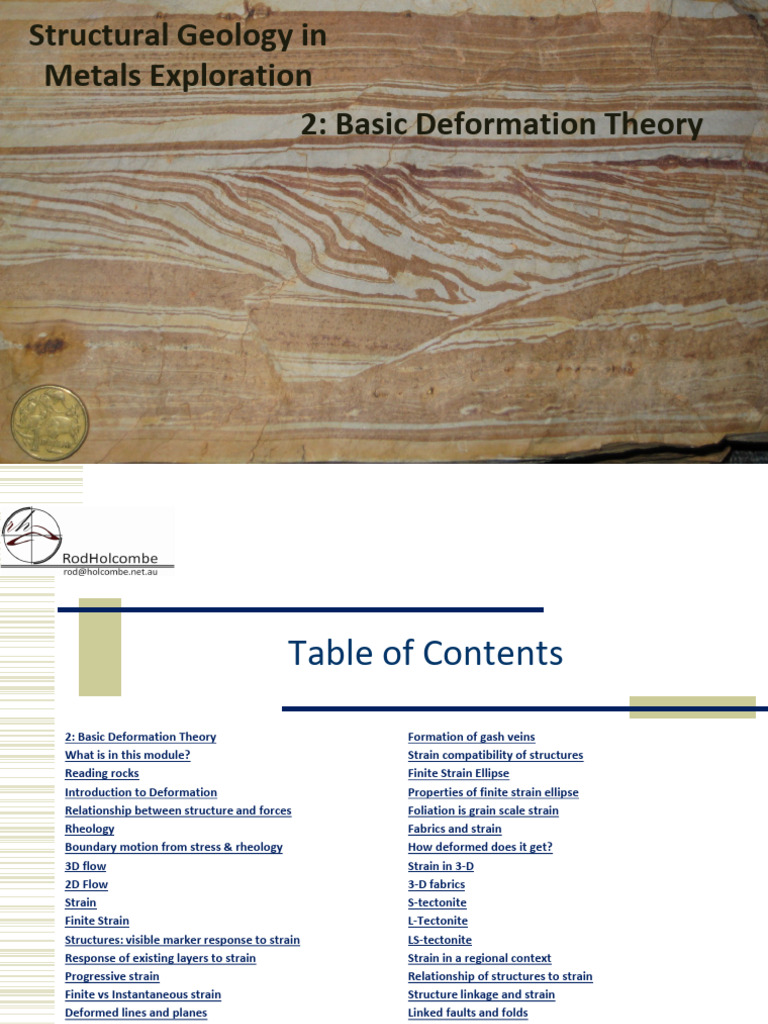 RJH Training Module 02-Basic Deformation Theory | PDF | Structural Geology | Deformation ...