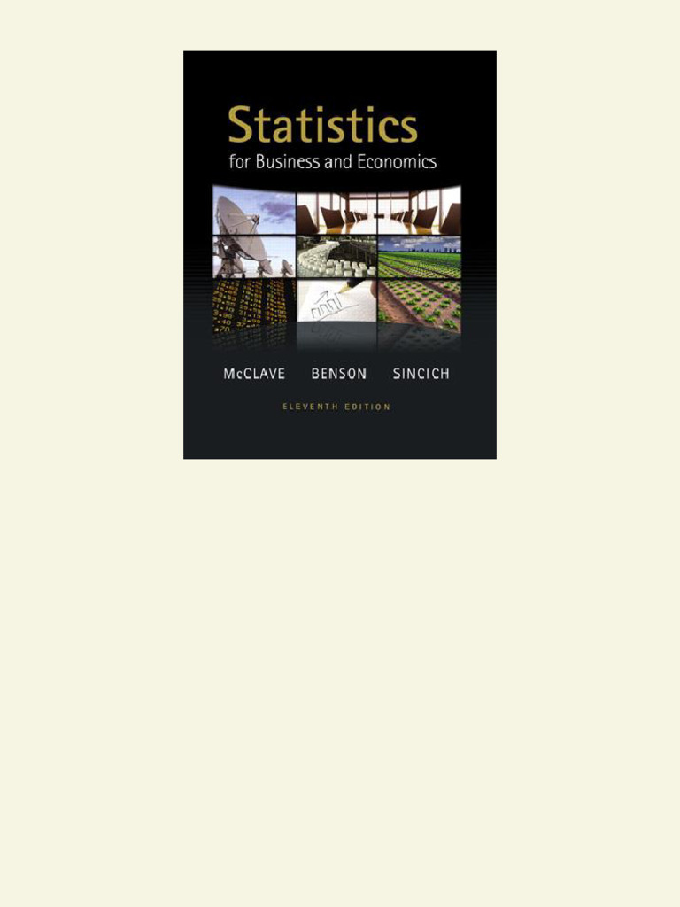 Statistics For Business and Economics | PDF | Descriptive Statistics | Statistical Analysis