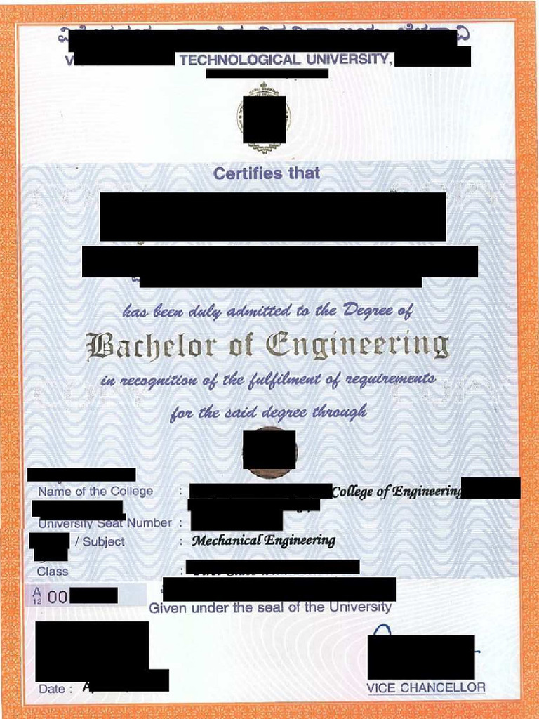 Bs Degree Sample | PDF