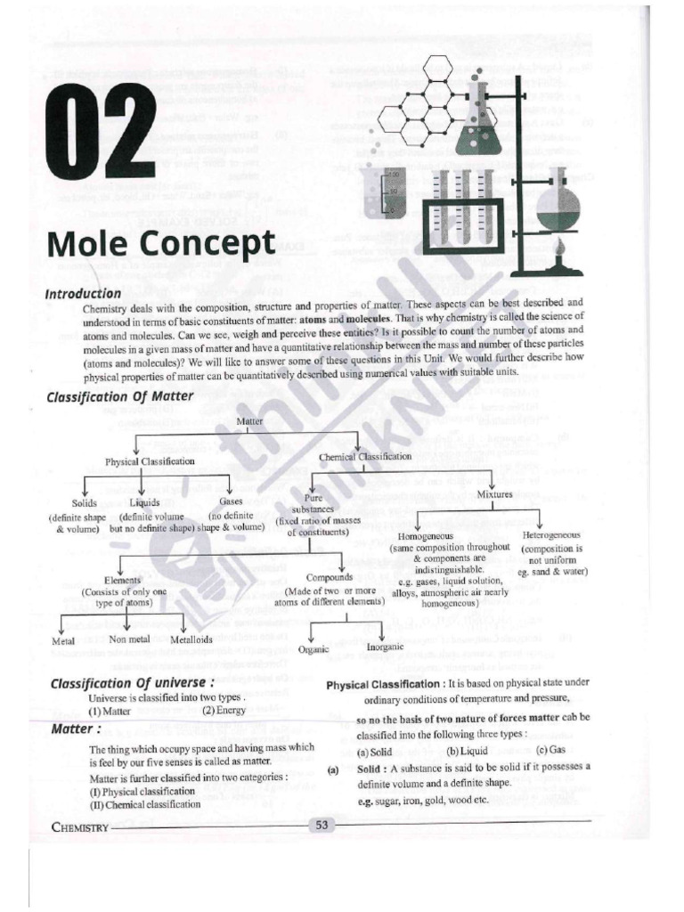 Mole Concept | PDF