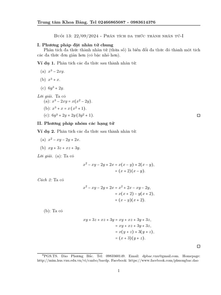8T03 - Buoi 13 (22-09-2024) - PTDT - I | PDF