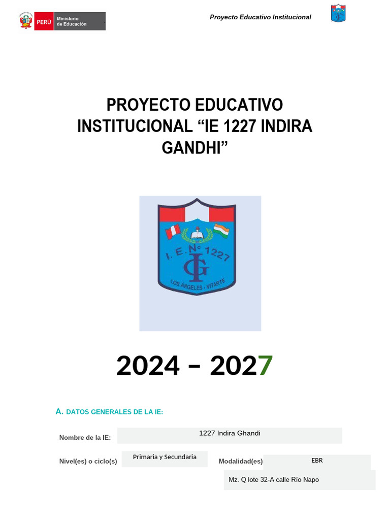 Pei - Indira Ghandi 2025-II | PDF | Enseñando | Evaluación