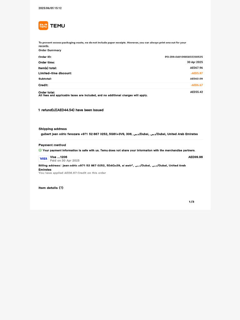 Temu Web Document | PDF